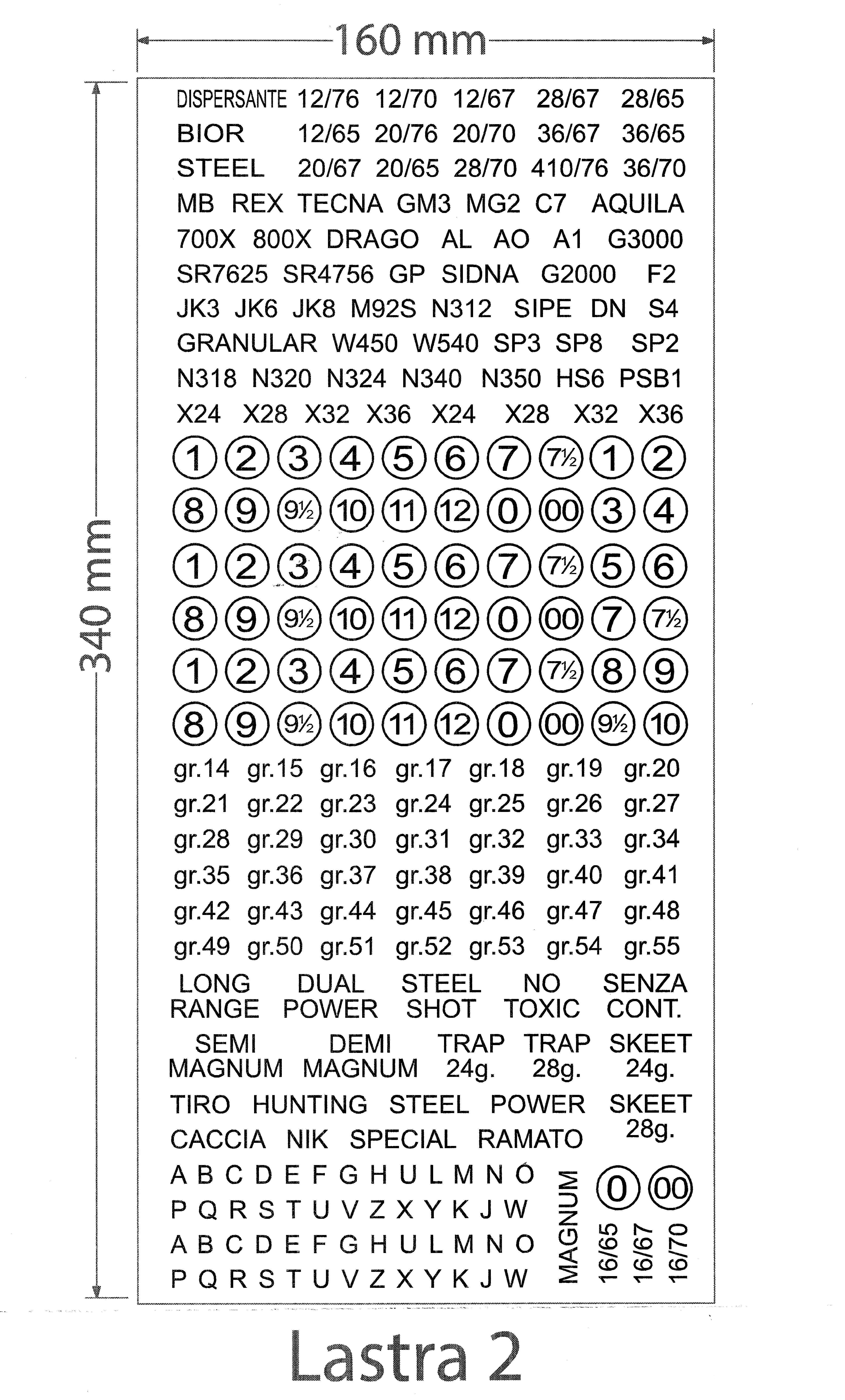 GAEP 12ga Linear Printing Kit for Shotshells