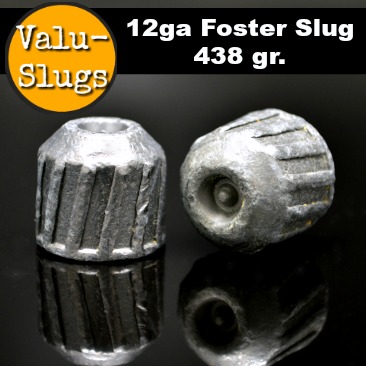 12ga Foster Rifled Lead Slug 438gr (100/box)-ballisticproducts.com